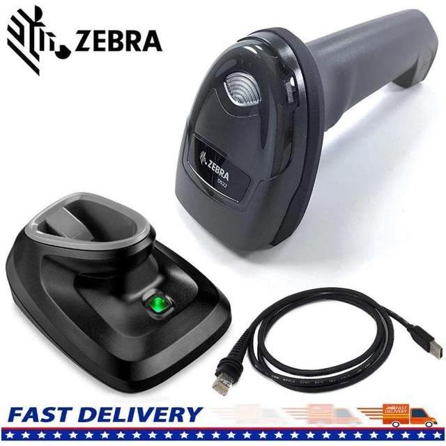 Zebra DS2278 Series Barcode Scanner, Cordless Handheld Standard Range 1D/2D Imager Kit with ...