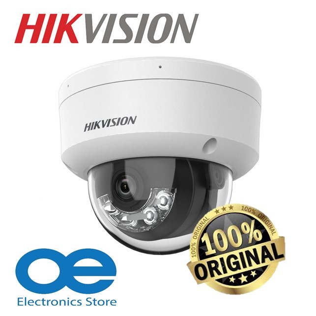HIKVISION DS-2CD1163G2-LIU Network 6MP Fixed Lens H.265+ WDR Built-in Mic Smart Hybrid Light ...