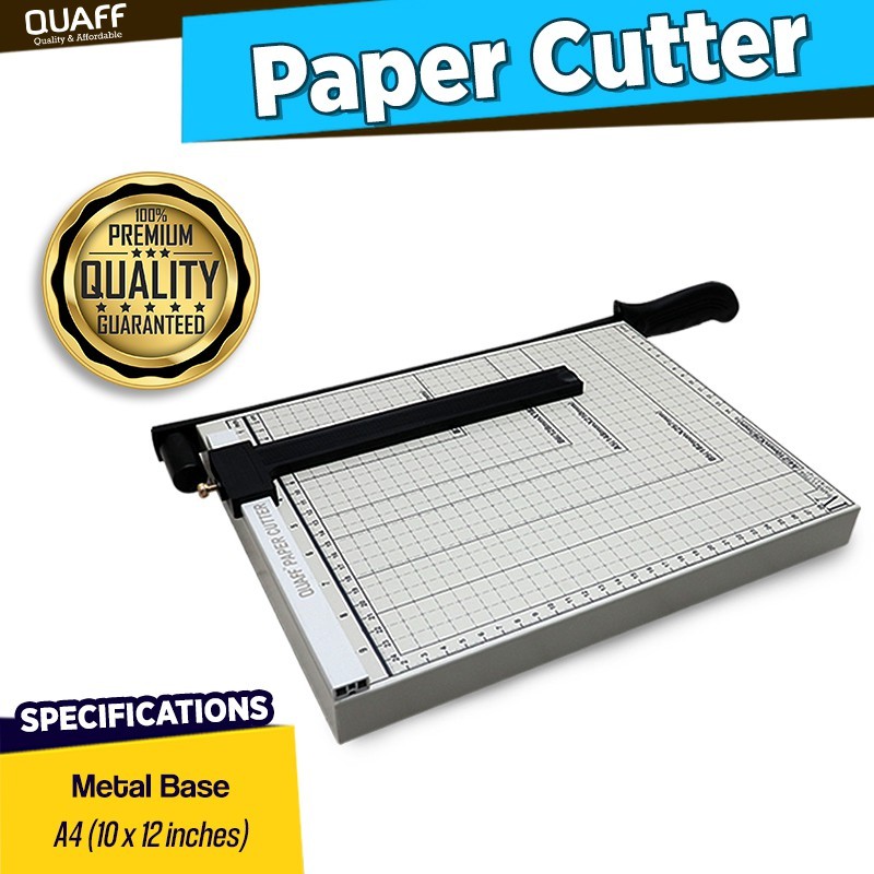 QUAFF Metal Base Paper Cutter Metal Base A4 | A3 | B4 | A5 Size Duty ...