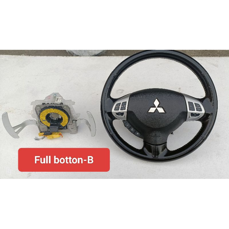 JDM MITSUBISHI LANCER INSPIRA STEERING WHEEL WITH CLOCK SPRING | Shopee ...
