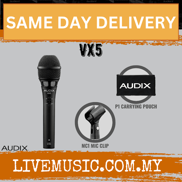 Audix VX5 PREMIUM ELECTRET CONDENSER VOCAL MICROPHONE ( VX-5 / VX 5 ) | Shopee Malaysia