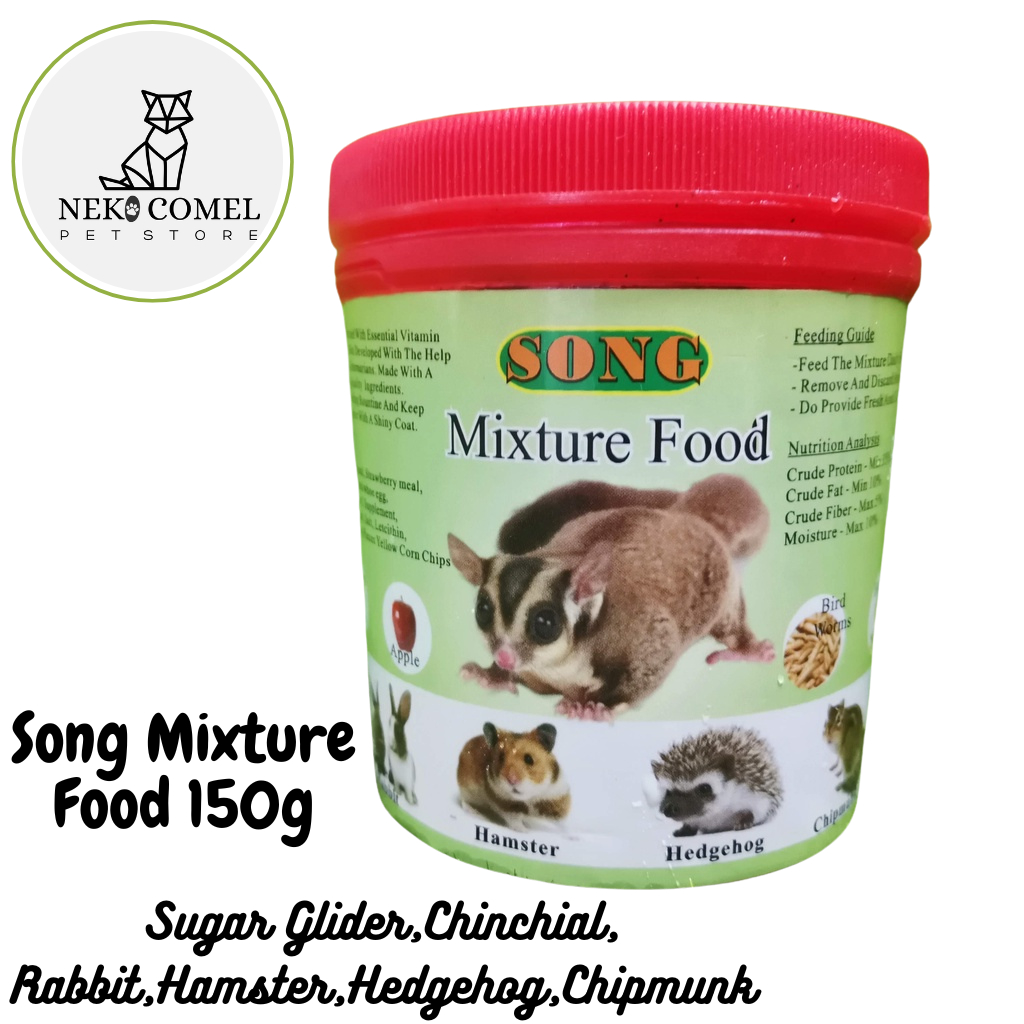 Song Mixture Food 150g /Sugar Glider/Chinchial/Rabbit/Hamster/Hedgehog ...