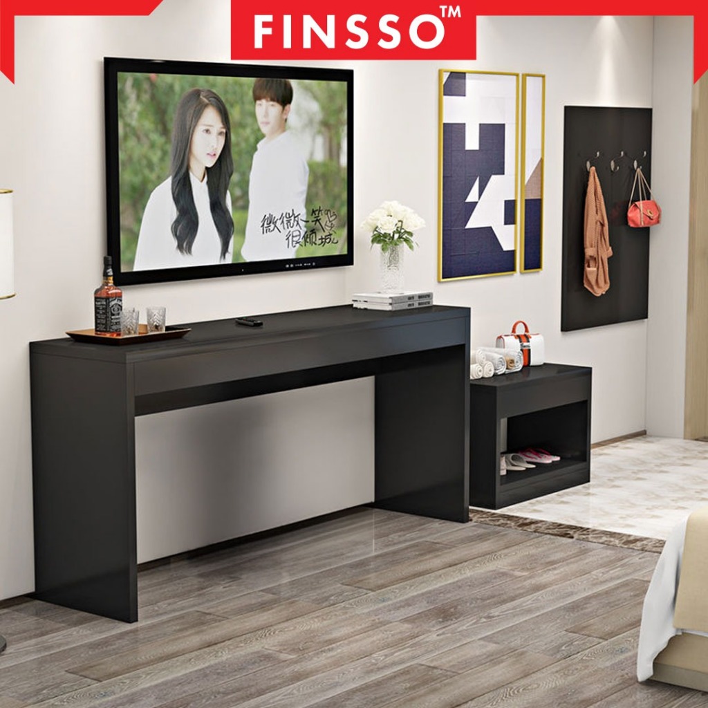 Finsso : Multi Functional Table with Side rack /tv cabinet with side rack | Shopee Malaysia
