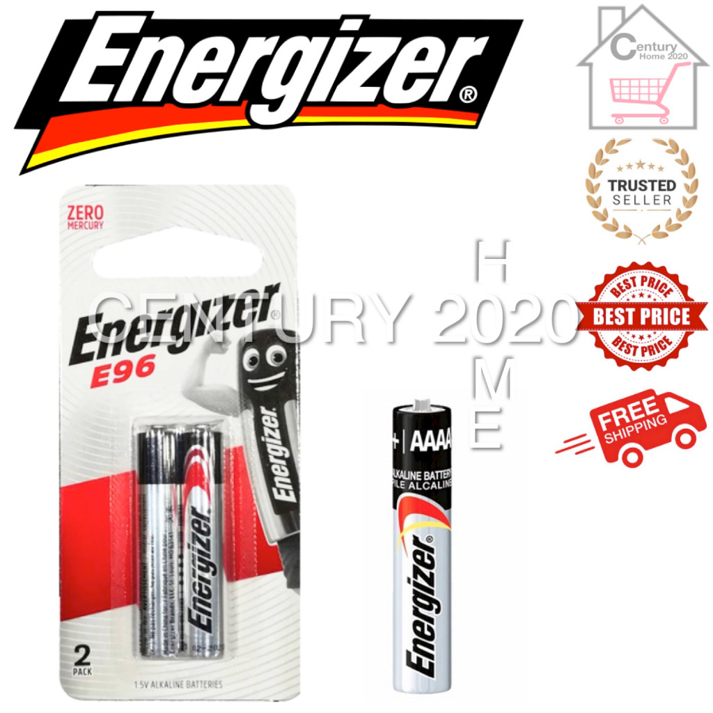 ENERGIZER Max Powerseal AAAA E96 Alkaline Battery 2pcs/pack NEW LOOK ...