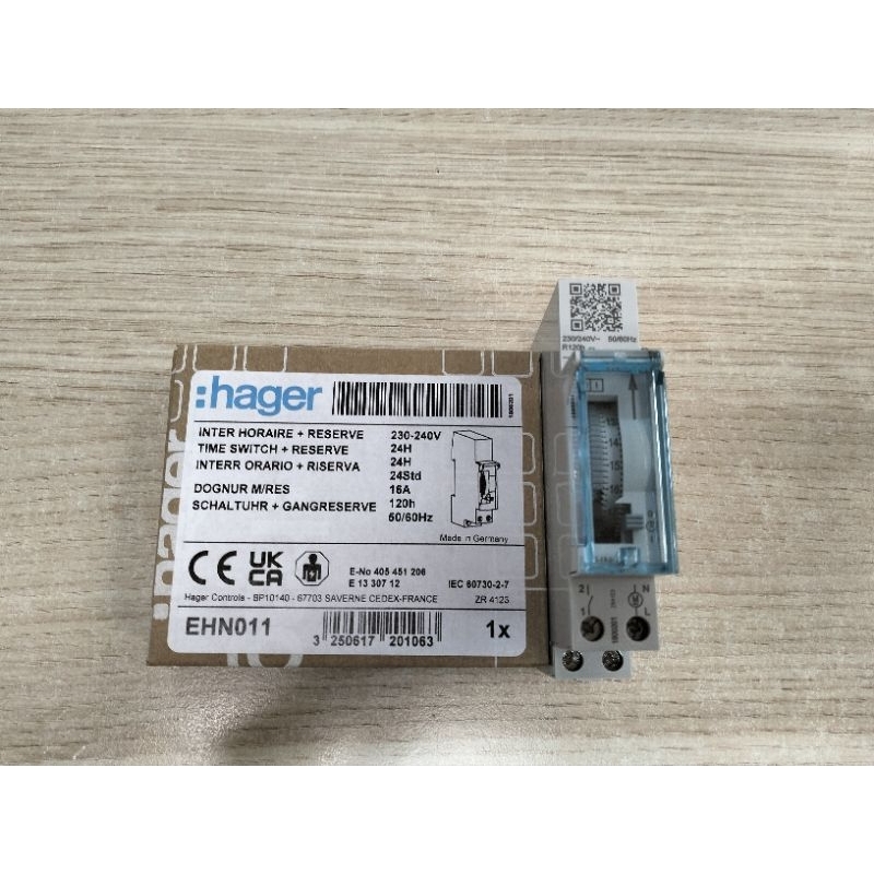 Hager EHN011 1Mod 24 HRS Time Switch | Shopee Malaysia