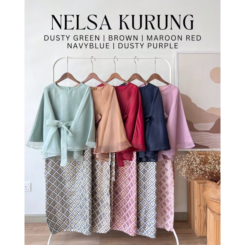 Nelsa Kurung By Petikita Raya 2024 | Shopee Malaysia