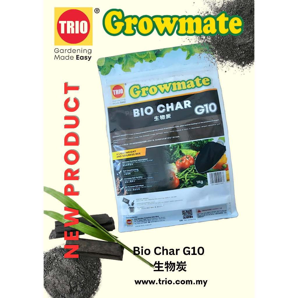 TRIO GROWMATE Bio Char G10 生物炭 1kg | Shopee Malaysia