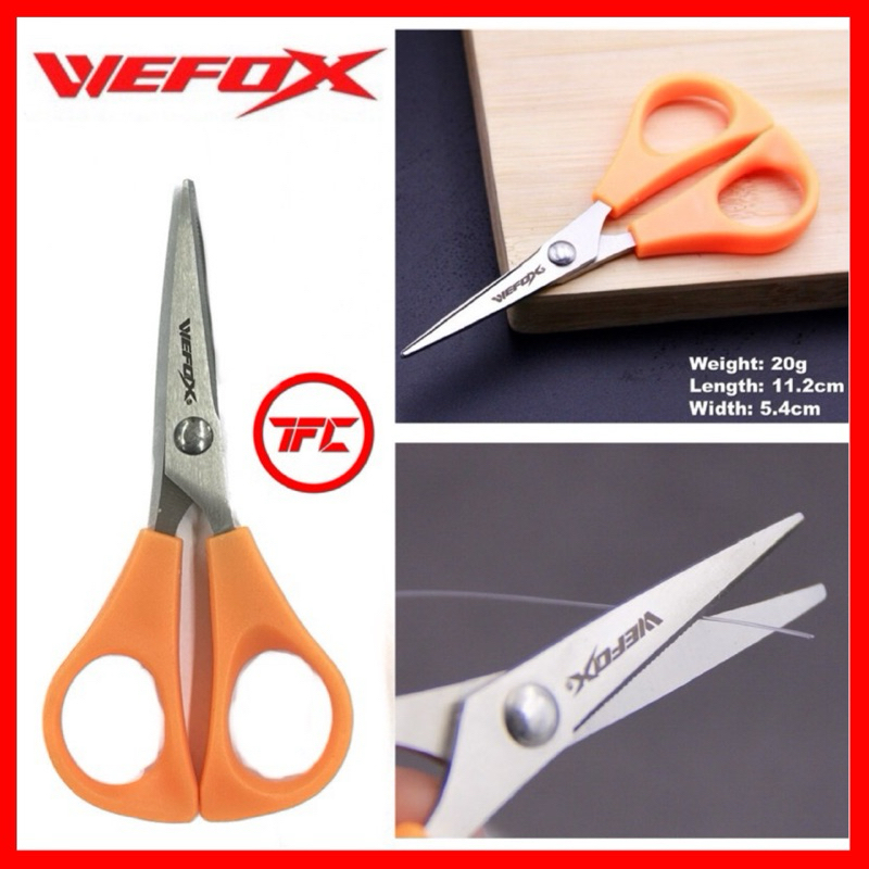 WEFOX Fishing Stainless Steel Scissors Line Gunting Pancing Cutter ...