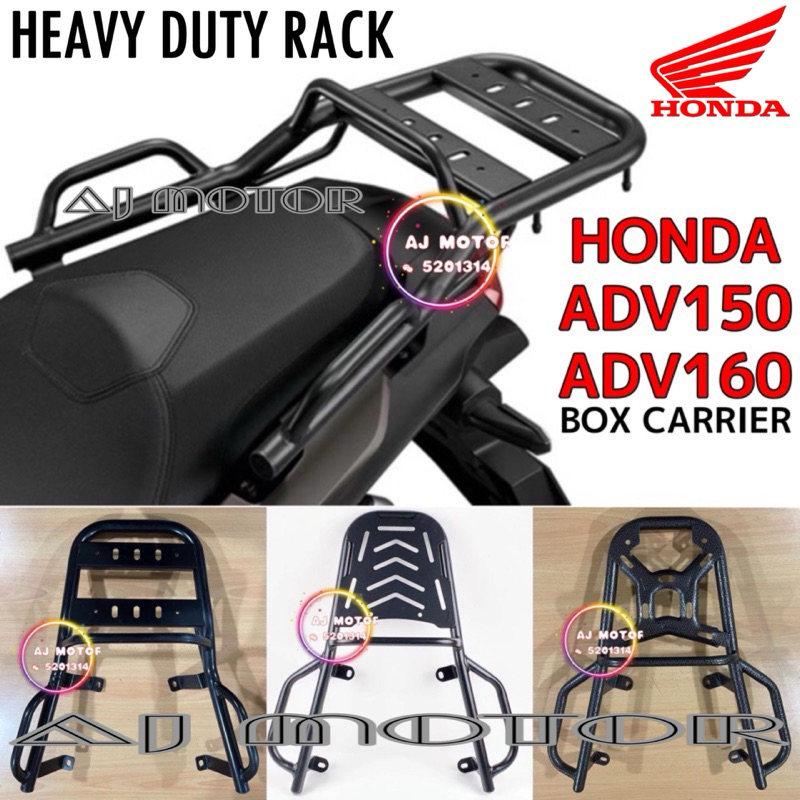 [ BOX CARRIER HEAVY DUTY ] HONDA ADV150 ADV160 ADV 150 160 MONORACK J ...