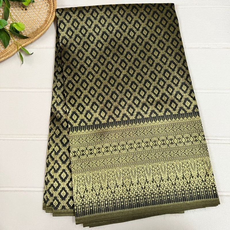 SONGKET THAI SAMPIN BLACK GOLD / BLACK SILVER | Shopee Malaysia