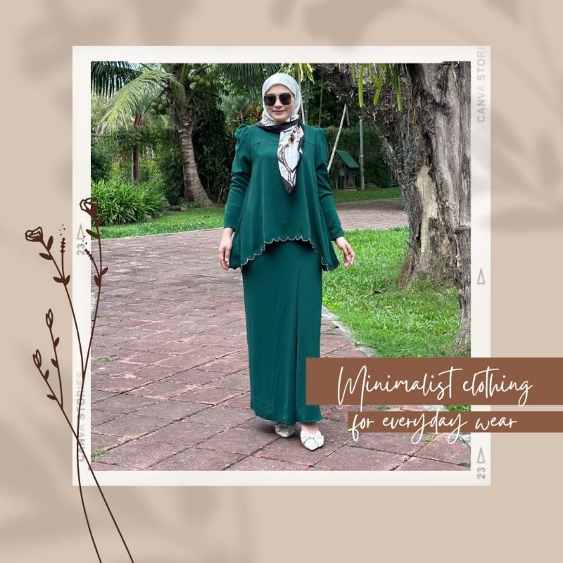 [BUY 3PCS RM100] Baju Raya Murah Kurung Aurora Ironless Cutting Barbie ...