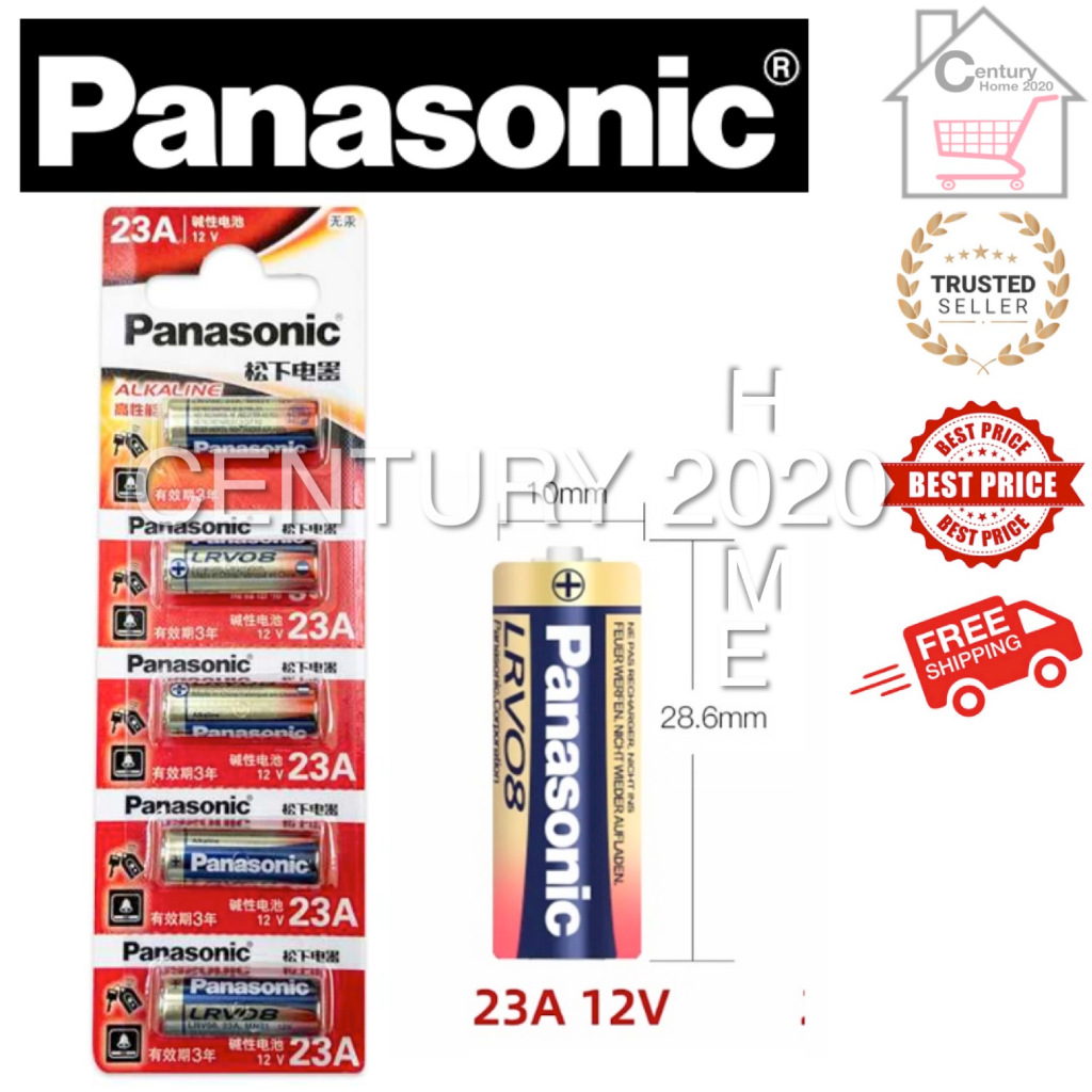 PANASONIC 23A Alkaline Battery 12V 5pcs/card | Shopee Malaysia