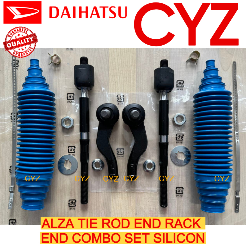 Combo Set PERODUA ALZA 1.3 1.5 Tie Rod End / Rack End / Steering Boot ...