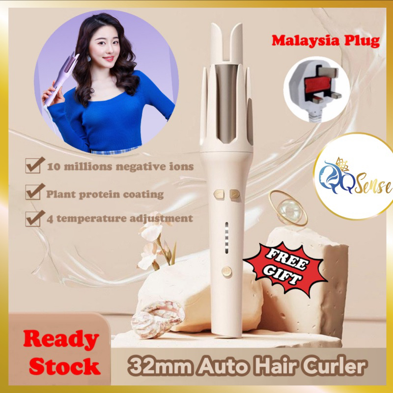 Automatic Hair Curler Ceramic Curler 蛋卷 自动卷发棒32mm Hair Curling Machine ...