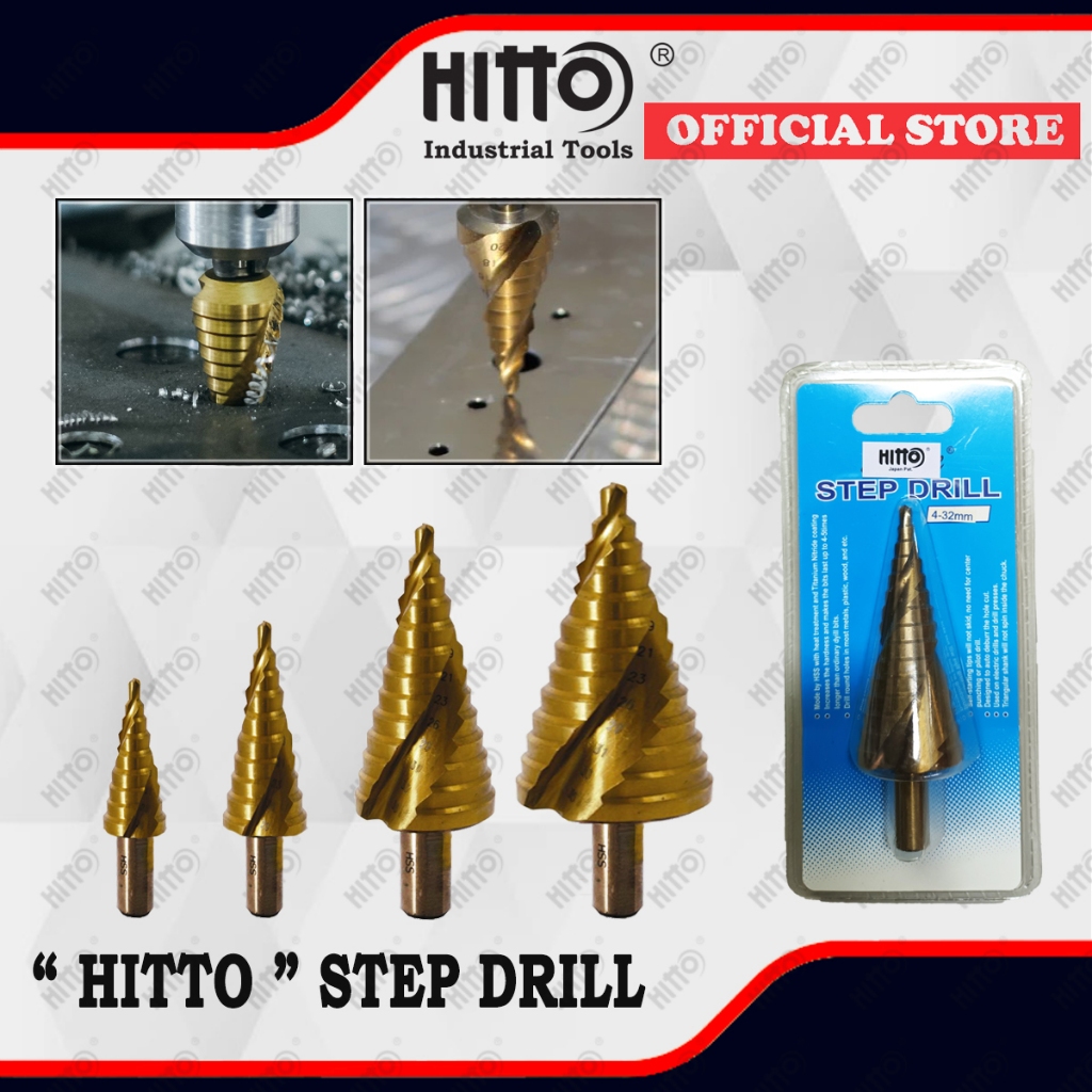 [ HITTO ] Stainless Steel Step Drill Bit 4-20mm to 4-40mm ( 12HSD04 ...