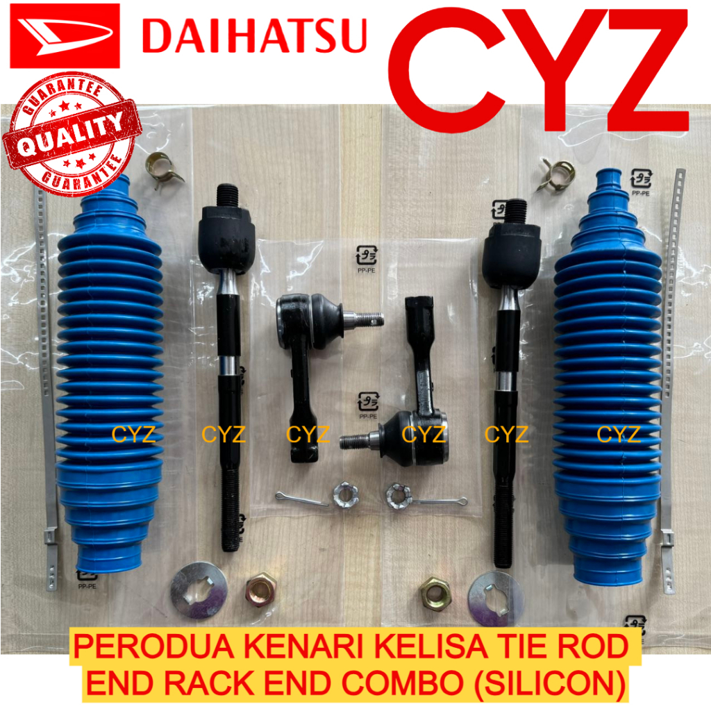 Combo Set PERODUA KENARI KELISA Tie Rod End / Rack End / Steering Boot ...