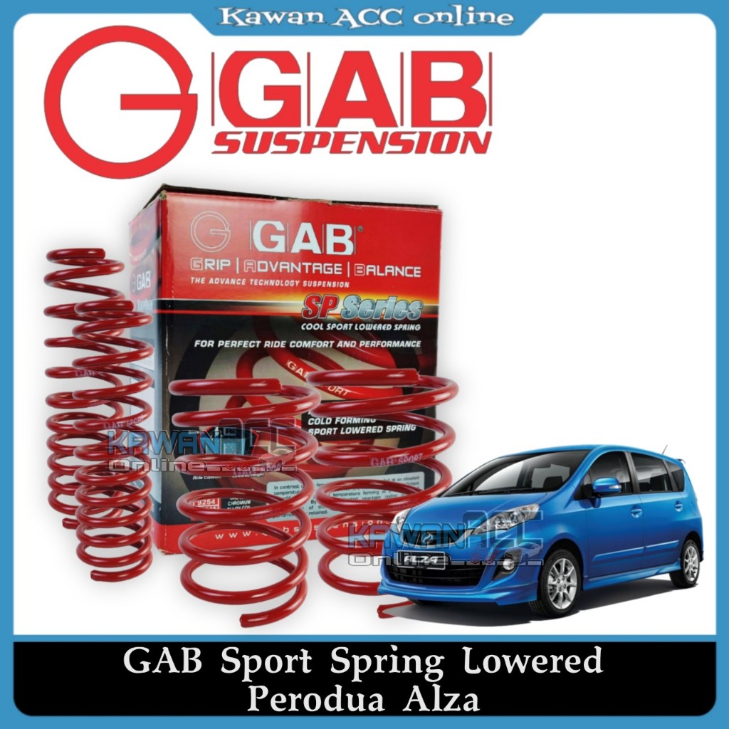 GAB SP Series Sport Lowered Spring Perodua Alza | Shopee Malaysia
