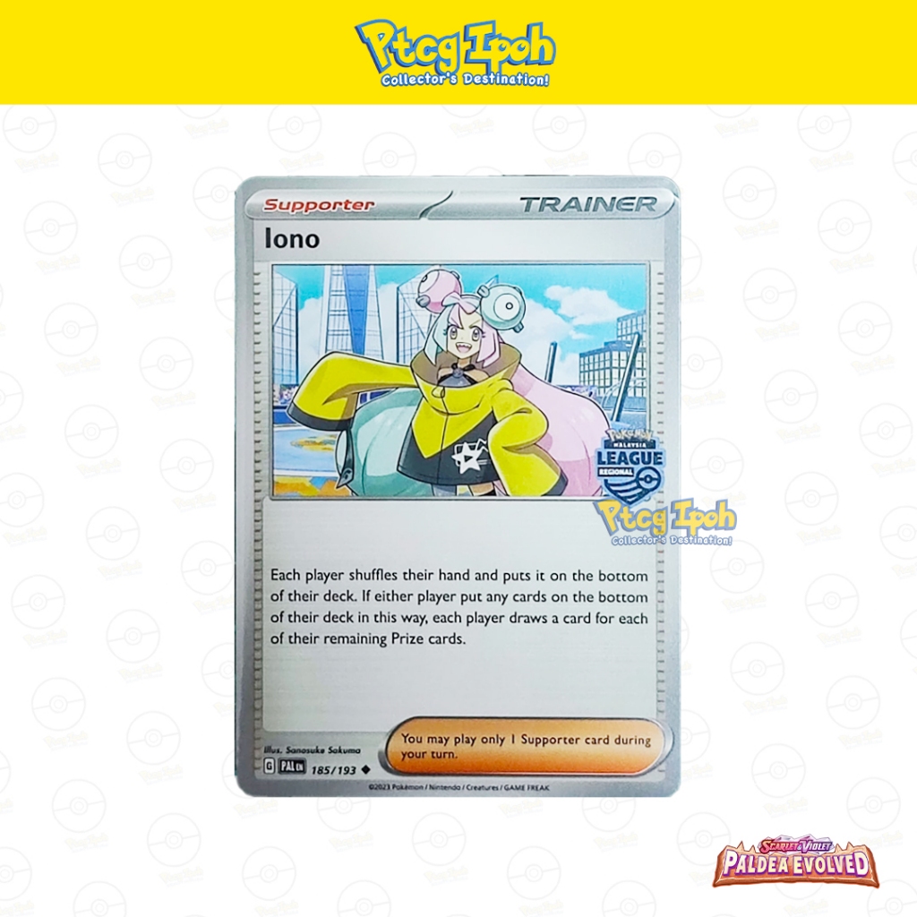 [Pokémon TCG] Pokemon PROMO : Iono Pokemon Malaysia League Regional ...