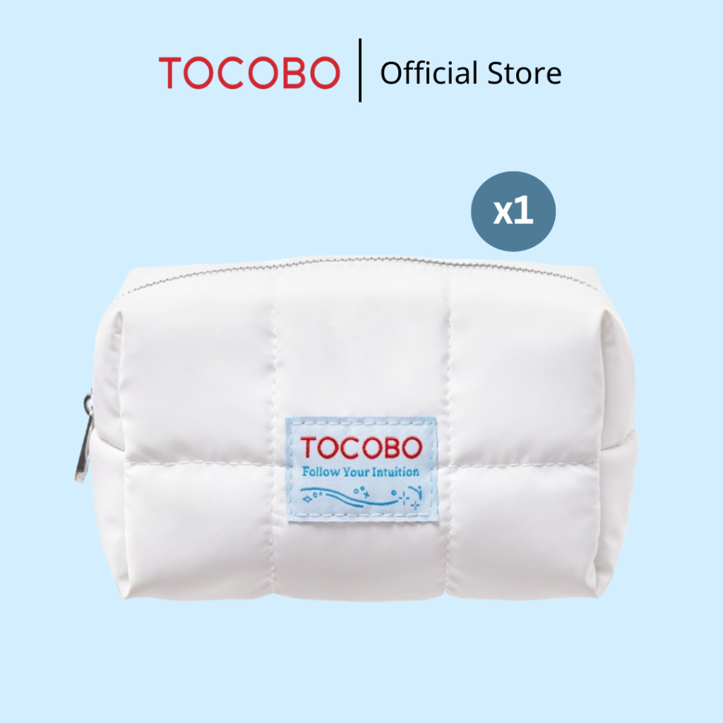 GWP [TOCOBO] White Pouch( make up, skin care) | Shopee Malaysia