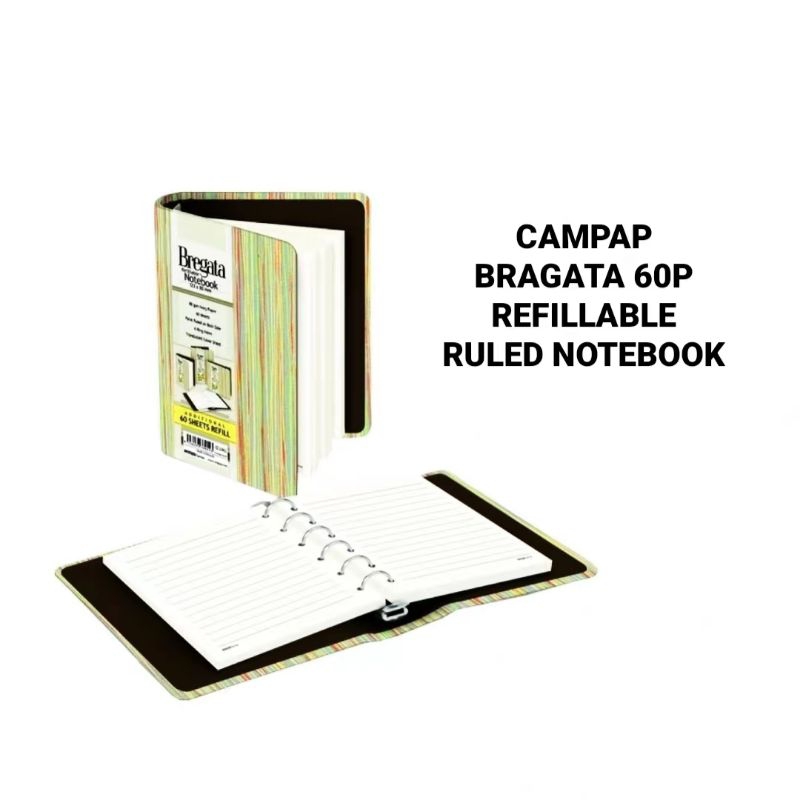 CAMPAP 60P BREGATA Ruled Refillable Notebook | Shopee Malaysia