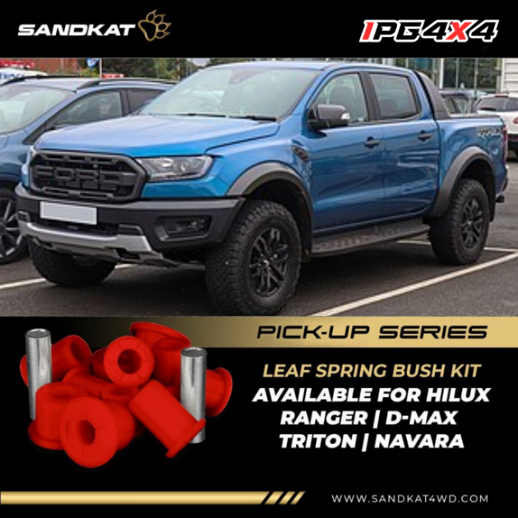 SANDKAT Polyurethane Leaf Spring Bush Kit Ford Ranger T6 T7 T8 4X4 ...