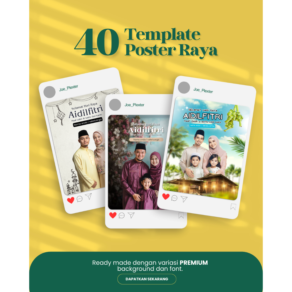 40+ Template Poster Raya Aidilfitri Canva | Poster Raya Aidilfitri ...
