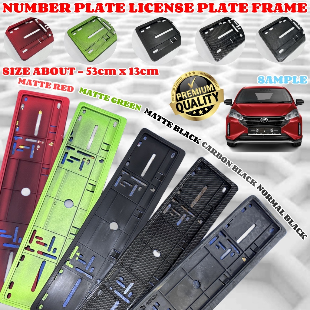 LONG Number Plate License Frame Cover / License Plate / Number Plate ...