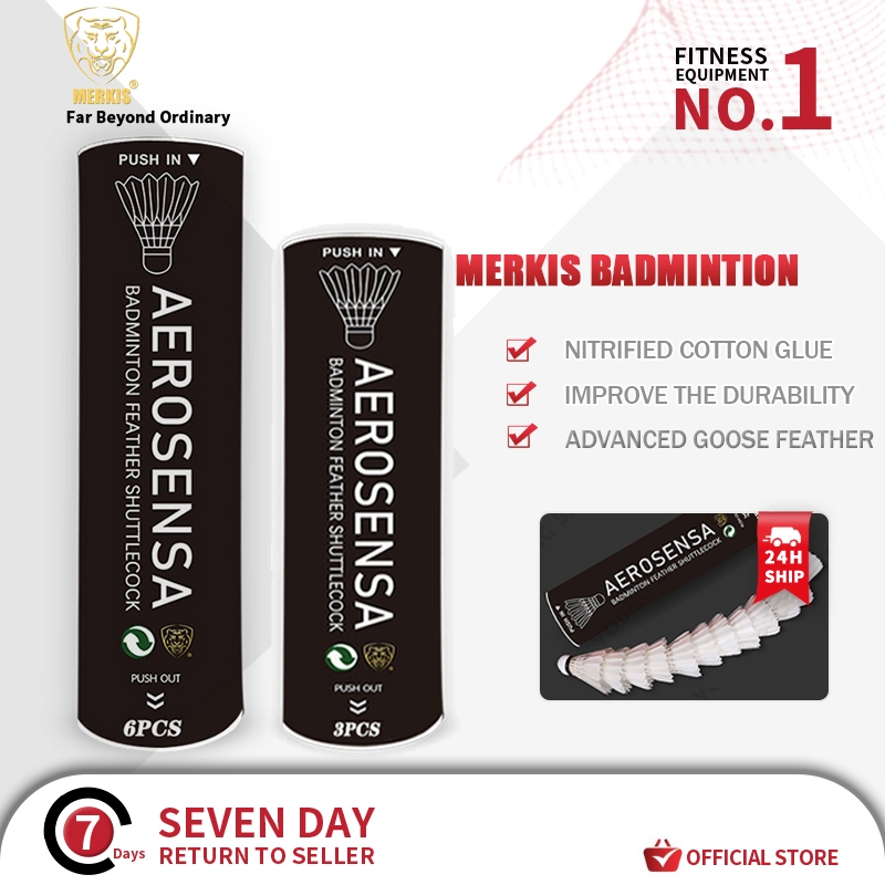 24 SHIP Factory direct delivery Merkis 3/6pcs Premium Badminton ...