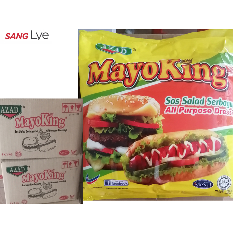 AZAD Mayo King Sauce 3kg / Sos Mayo King 3kg | Shopee Malaysia