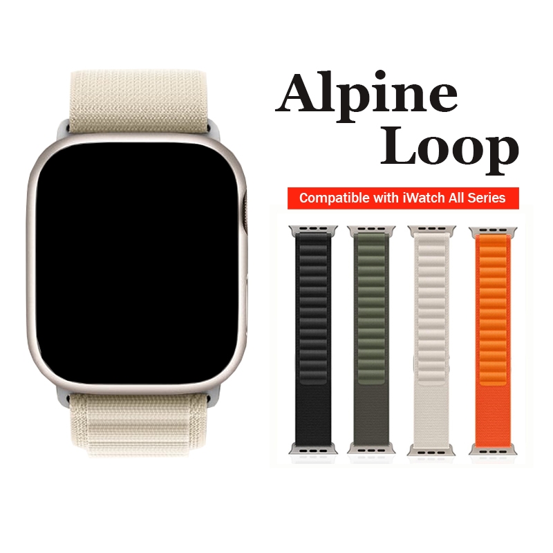 Alpine Loop Sport Strap Soft Band for iWatch Series 1/2/3/4/5/6/SE/7/8 ...