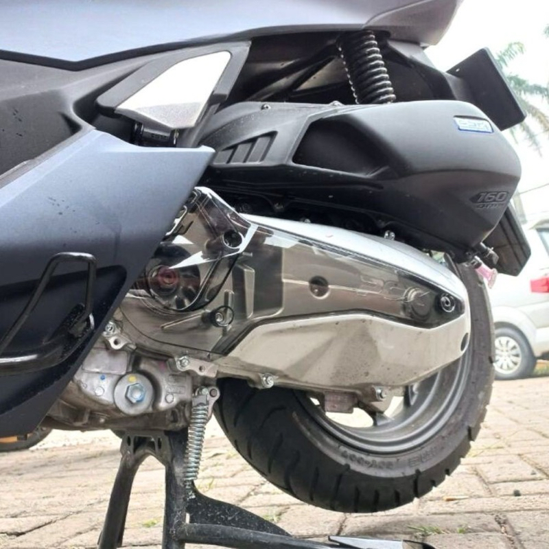 Honda ADV160 Pully Cover CVT Engine Cover Carbon Smoke Clear Decorative ...
