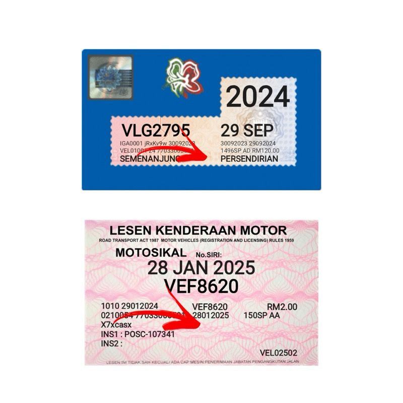 Printing Lesen/Roadtax Kereta/Motor (Berwarna) | Shopee Malaysia
