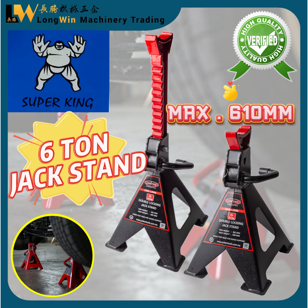SUPER KING 6 Tons Heavy Duty Jack Stand for Automotive Repair Equipment ...