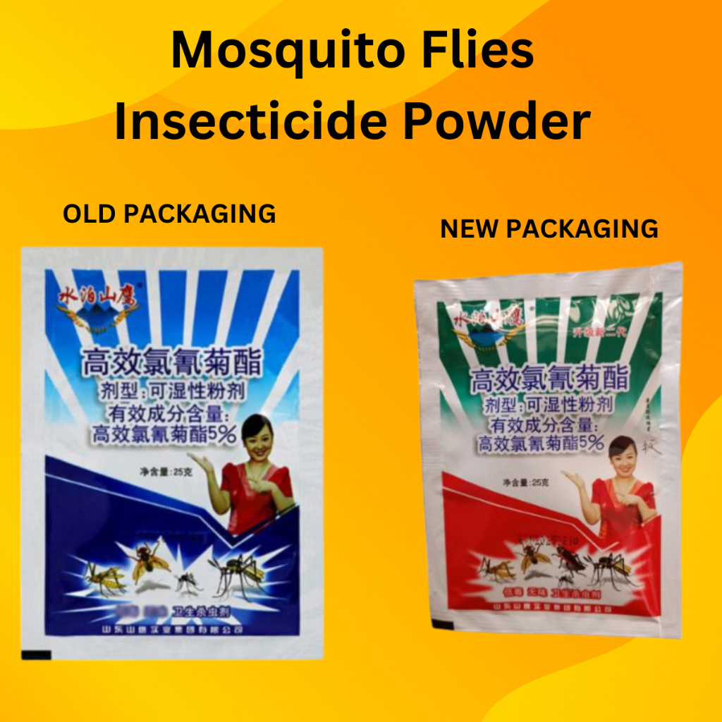 Mosquito Flies Insecticide Powder Killing Bait Serbuk Spray,Pembunuh ...