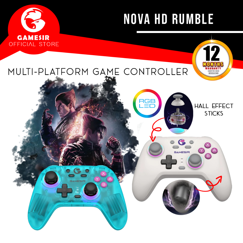 GameSir T4 Nova HD Rumble Wireless Controller for Android Nintendo ...