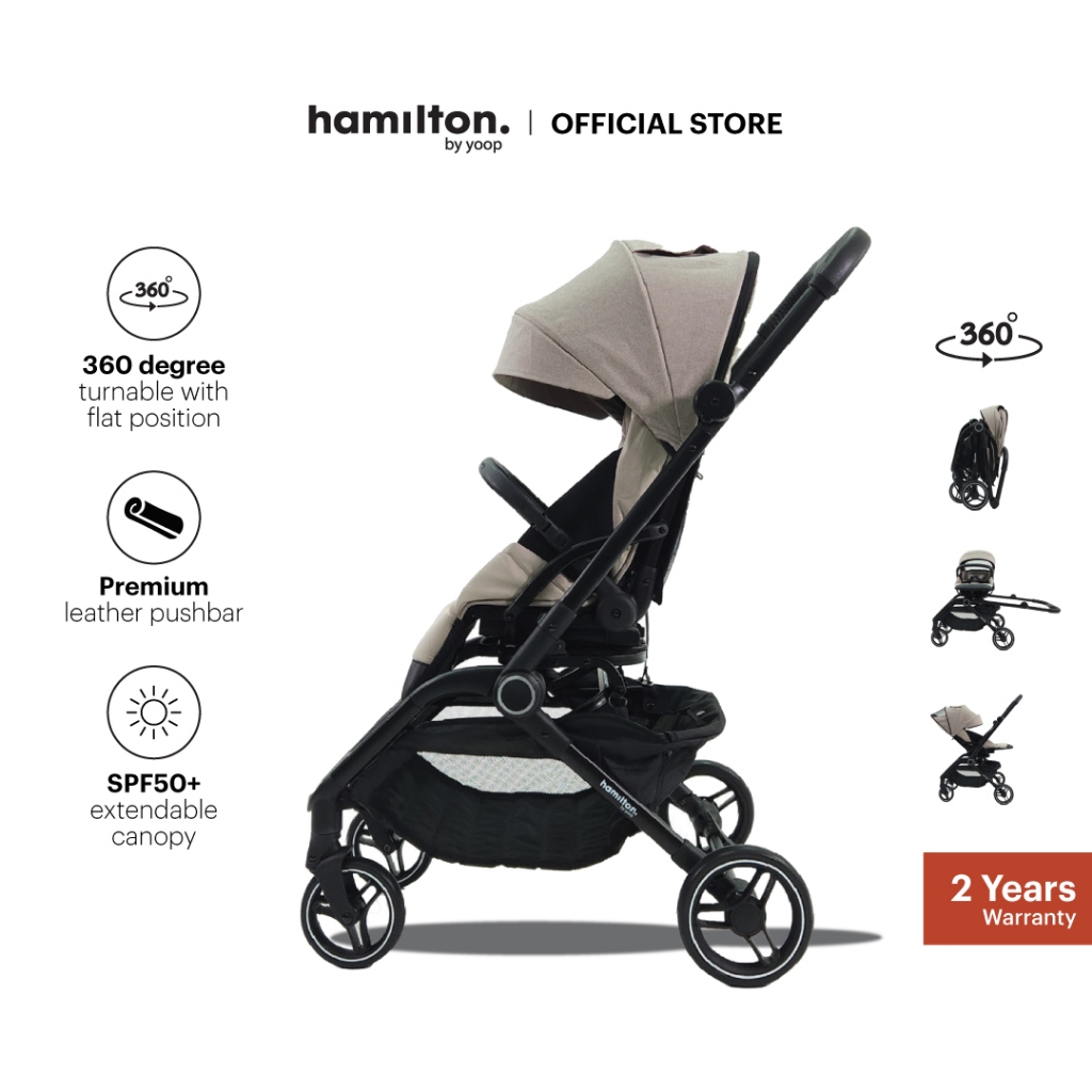 Hamilton T1 Stroller 360 Turnable Seat 2-way Facing Stroller | Shopee ...