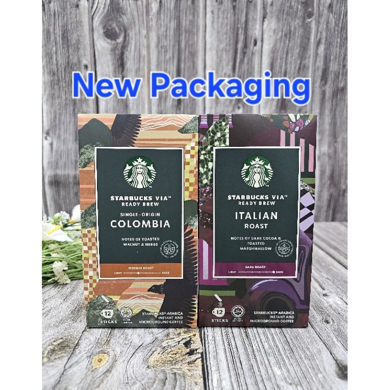 Starbucks VIA Instant Coffee Pack Via Italian & Via Colombia And Other ...