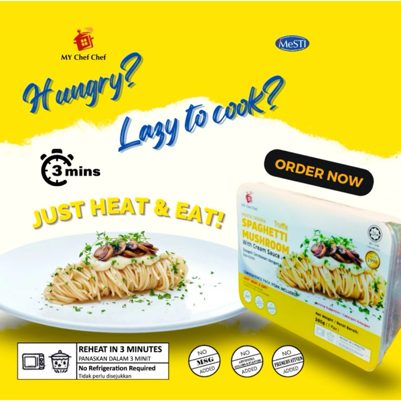 My Chef Chef Ready To Eat lnstant Food Spaghetti Mushroom280g ...