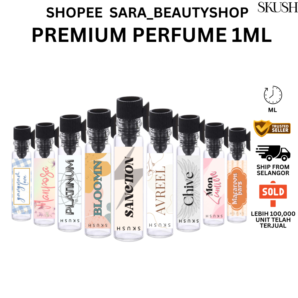 [ PREMIUM PERFUME ] 1ML Woman Men Perfume Minyak Wangi Wanita Perempuan ...
