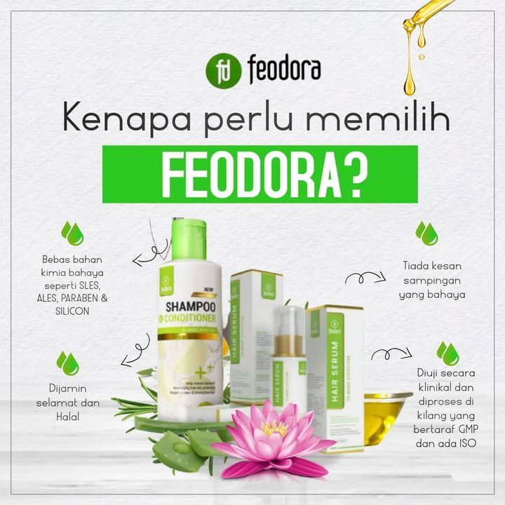 Feodora Shampoo & Conditioner + Feodora Hair Serum | Shopee Malaysia