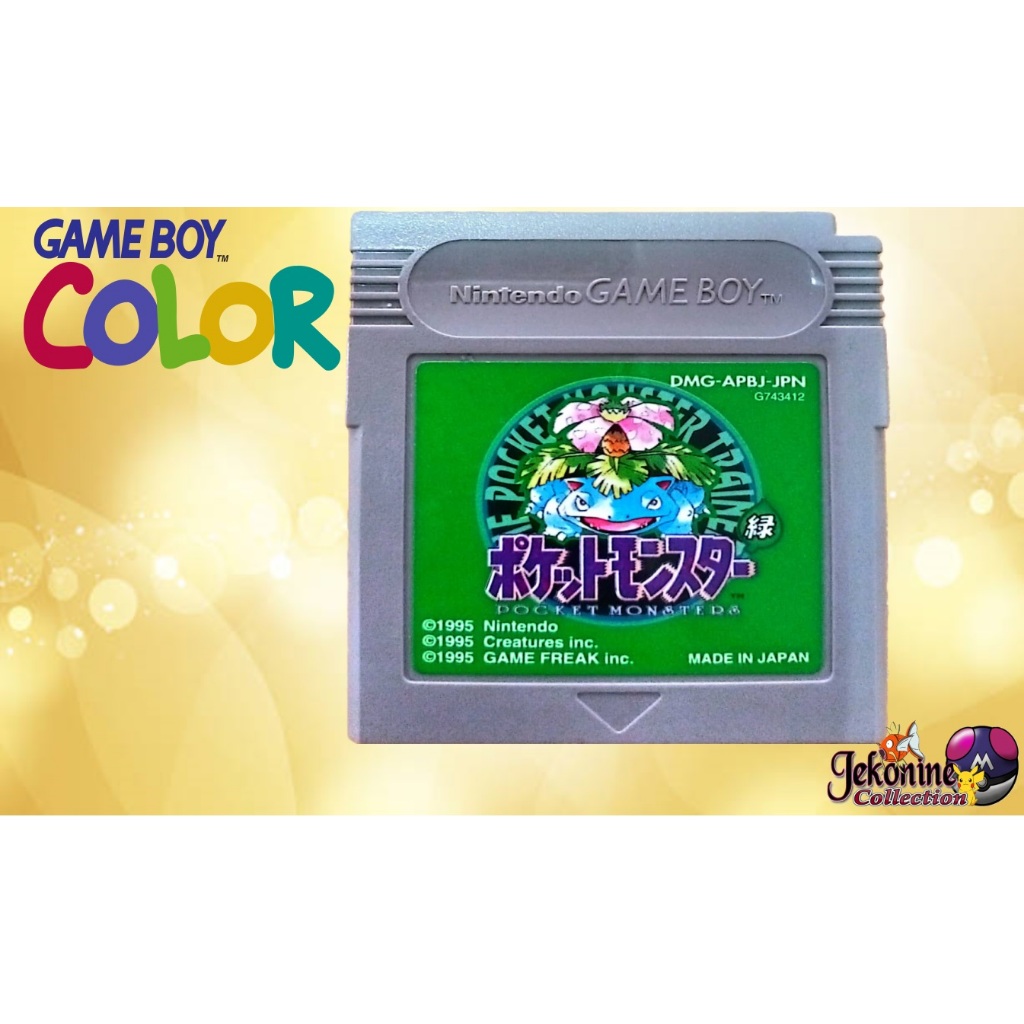 Gameboy Color Catridge Pokemon Green ( Original Japanese Version ...