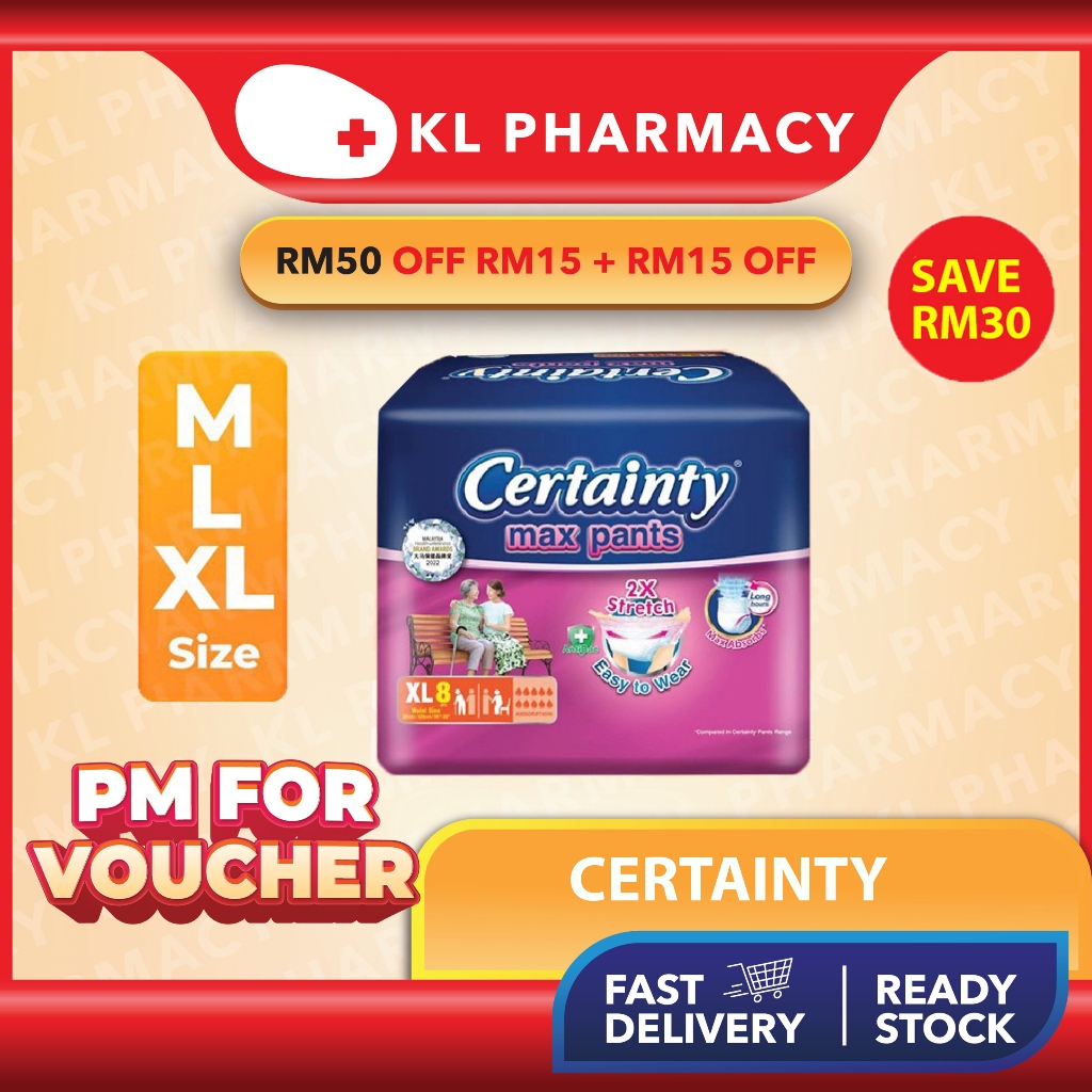 [RM15 OFF] CERTAINTY MAXPANTS-M10/L9/XL8 | Shopee Malaysia