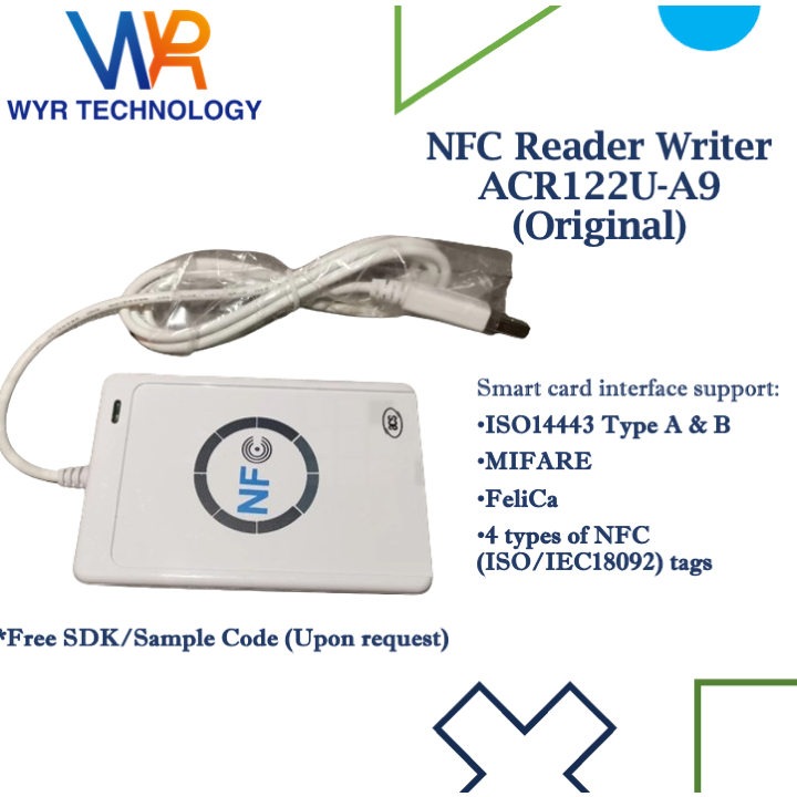 ACR122U Mifare USB Contactless Card Reader & Writer 13.56Mhz (With SDK ...