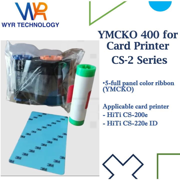 YMCKO 400 for Card Printer CS-2 Series (Hiti) | Shopee Malaysia