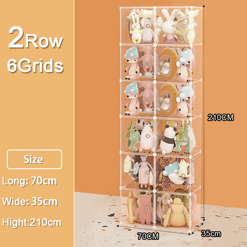 Display Cabinet Transparent Dust Proof Show case Home Storage Hand-Made ...