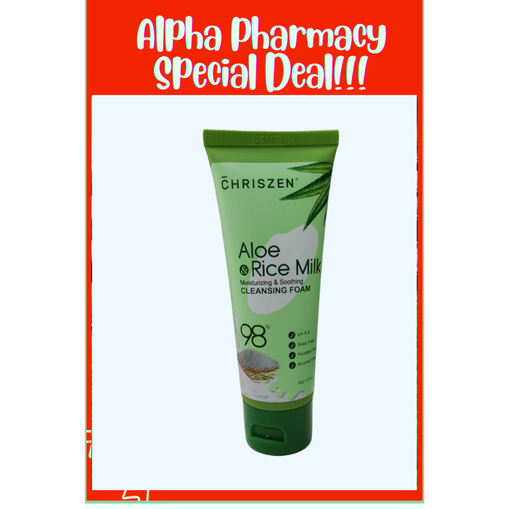 CHRISZEN ALOE VERA RICE MILK CLEANSING FOAM 100G | Shopee Malaysia
