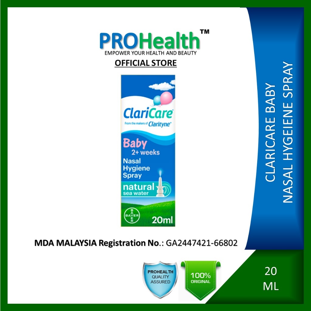 ClariCare BABY Daily Nasal Hygiene Spray For Nasal Irritation ...