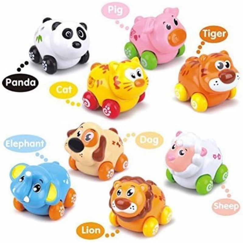 Toys/ 3 Animals per Set/ Small Foolish Animal/ Rolling Toy/ | Shopee ...