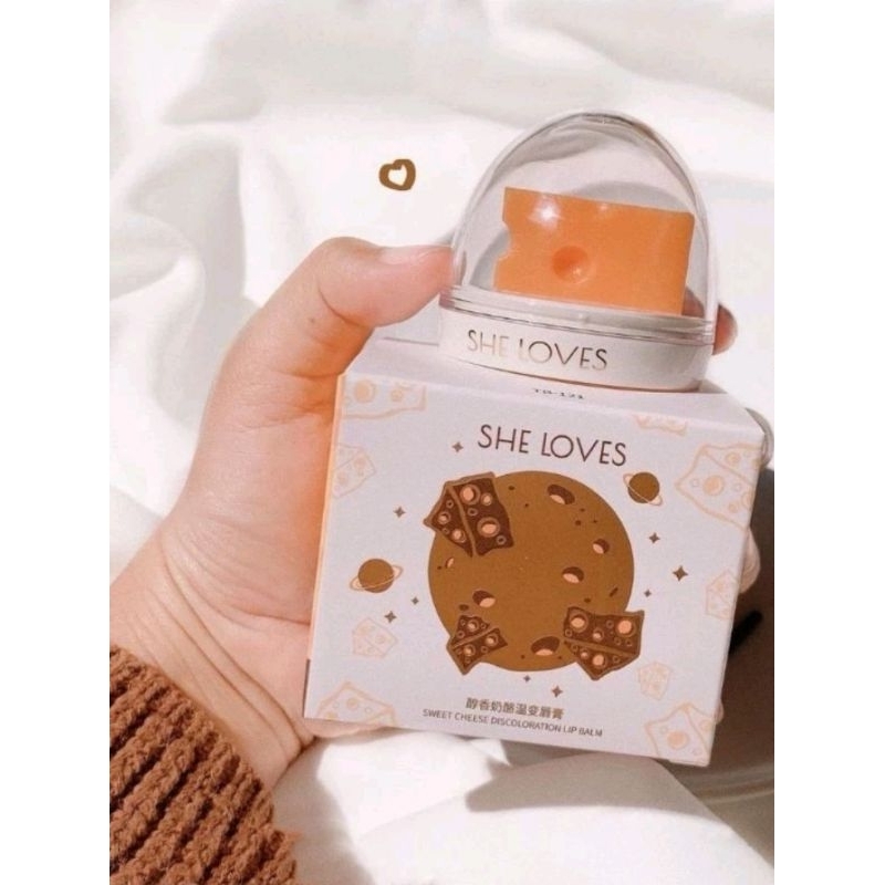 SHE LOVES Cheese Lip Balm /奶酪润唇膏 希乐丝温感护唇膏/ Moisturizing Discoloration ...