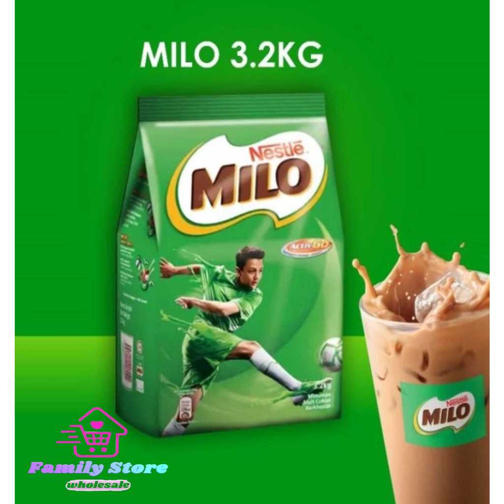 Nestle MILO Activ-Go Chocolate Malt Powder 3.2KG | Shopee Malaysia